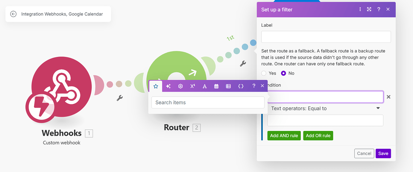 Defined variables in a Retell AI function connected to a webhook do not appear for use in Make ...