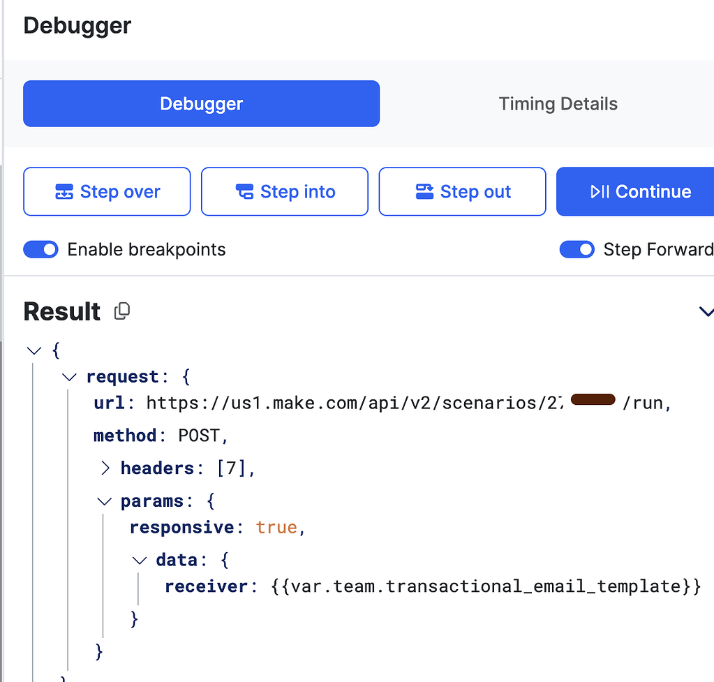 Replace team variable with another variable in scenario using the Make API - How To - Make Community