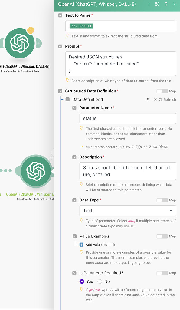 Can't get the webhook response to not be [null] - Getting Started - Make Community
