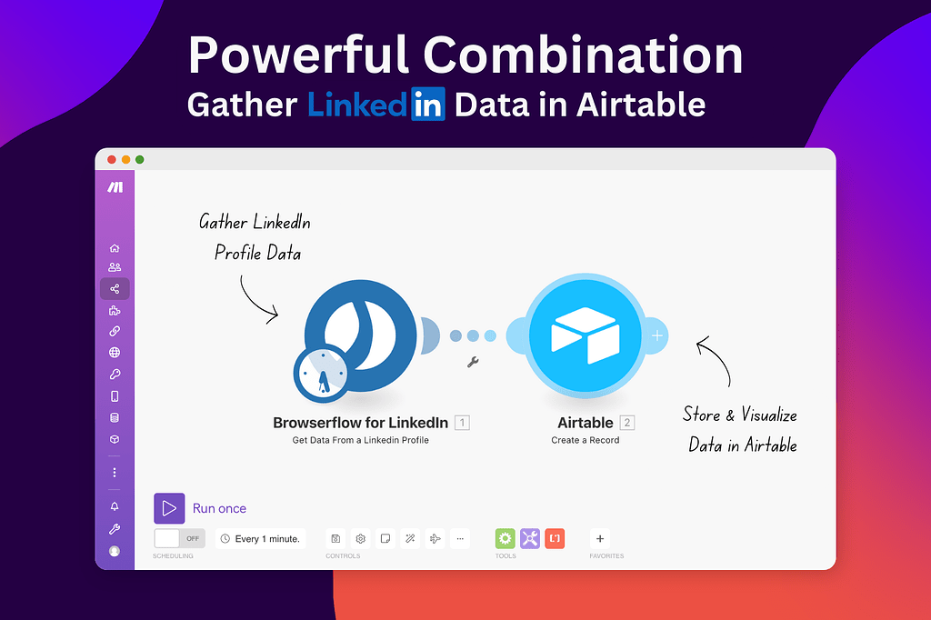 [HOW TO] Enrich Airtable records with LinkedIn Data⚡️ - Showcase - Make Community