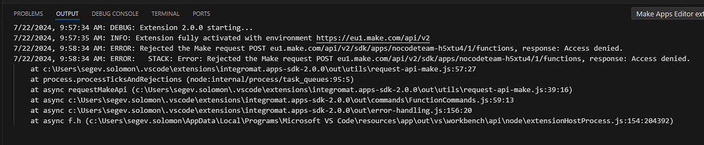 Cant Create IML function - Custom Apps - Make Community