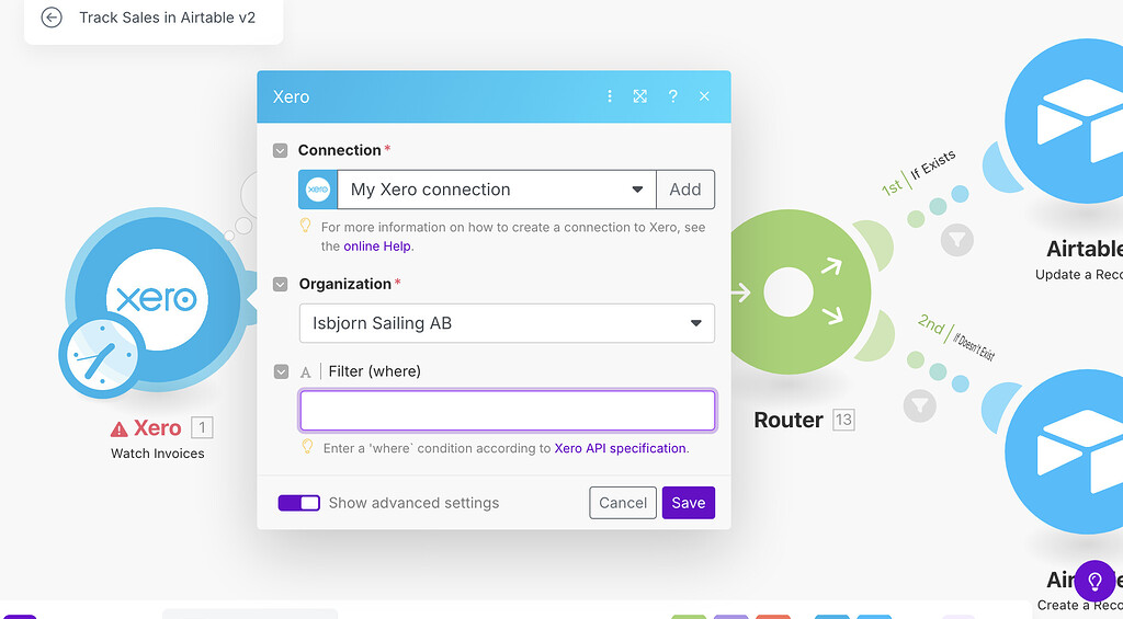 Updating Airtable based on Xero input - How To - Make Community