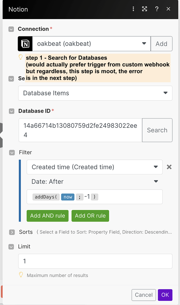 Notion Help! I think this is a mapping (?) error - How To - Make Community