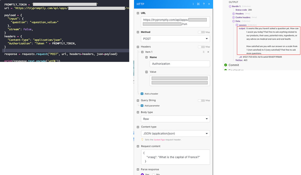 Problem: API does not receive input prompt despite correct configuration - How To - Make Community