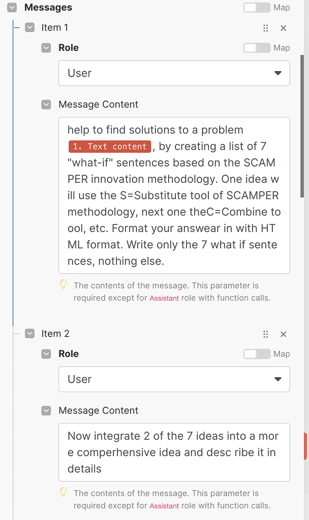 How to separate the completions ofmulti-items OpneAi chatbot module? - How To - Make Community