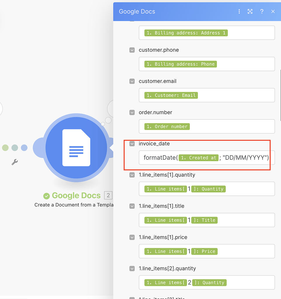 Issue with Formatting Date in Make.com Scenario Using Google Docs Template - How To - Make Community
