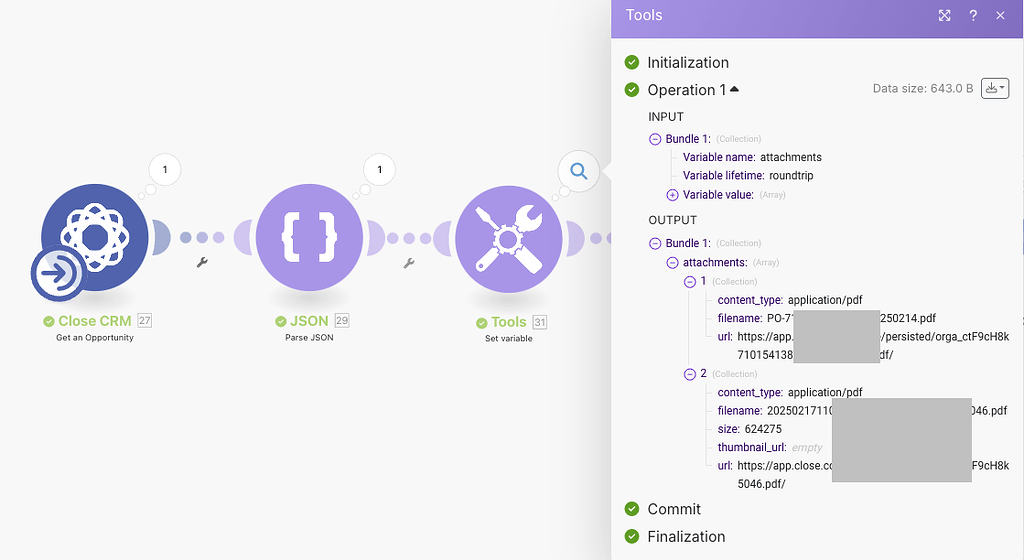 Merging arrays work until... I use the output in a different module - How To - Make Community