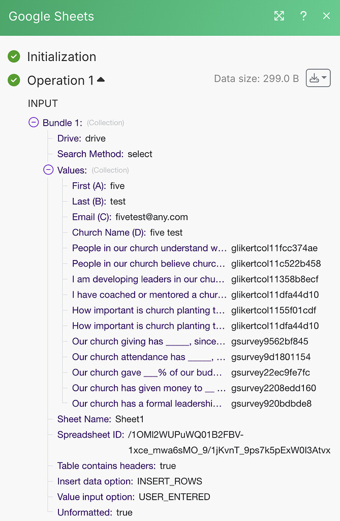 Gravity Forms Survey to Google Sheets - How To - Make Community