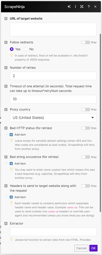 Needed with Using ScrapeNinja Module - How To - Make Community