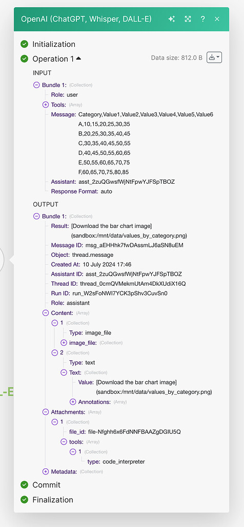 OpenAI assistant (with code interpreter) - image response URL? (need a ...