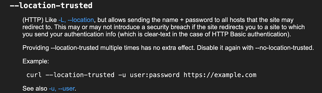 Support for location-trusted in curl - Features - Make Community