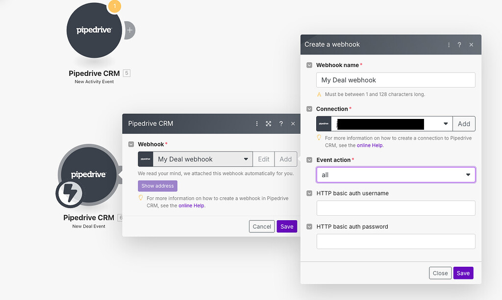 Pipedrive Webhooks not reacting anymore - Features - Make Community