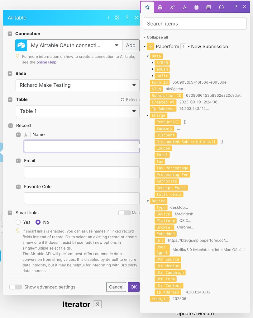 Paperform data presented as bundles in array vs nested bundles - How To - Make Community