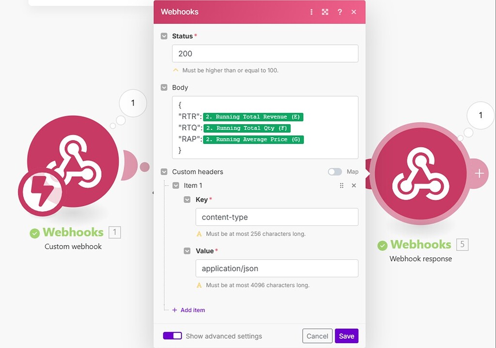 How to Transfer Webhooks Response data to VoiceFlow - How To - Make Community