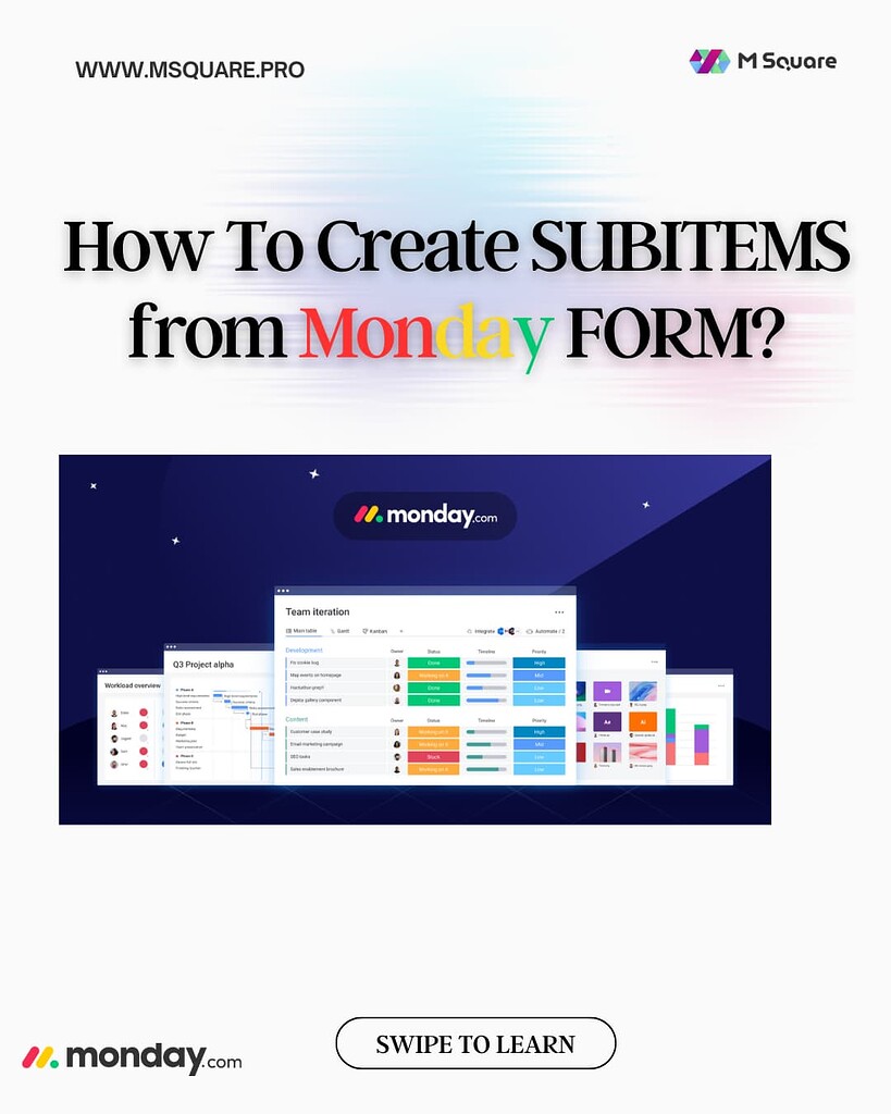 How to create subitems from monday form? - Showcase - Make Community