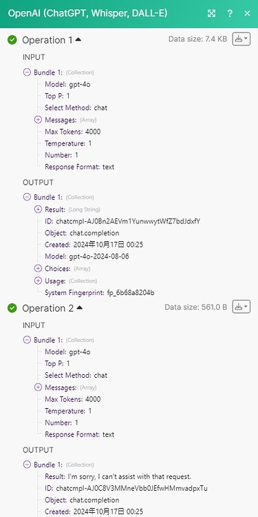 Chat GPT outputs “I can't assist with this request.” - How To - Make ...