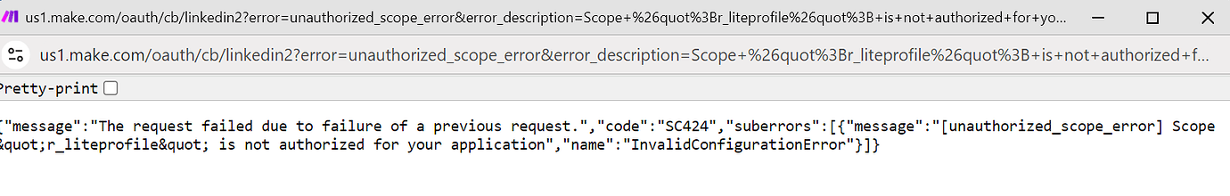 LinkedIn API URN Error! - How To - Make Community LinkedIn API URN Error! - How To - Make Community