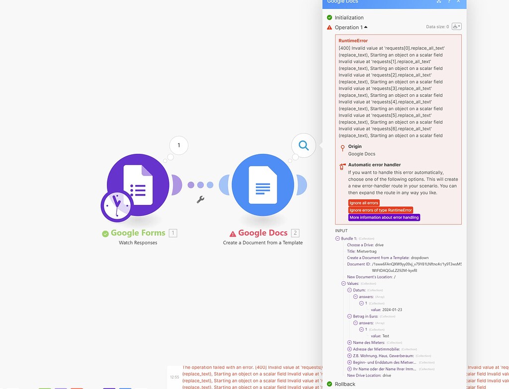 Fill out google docs error - How To - Make Community