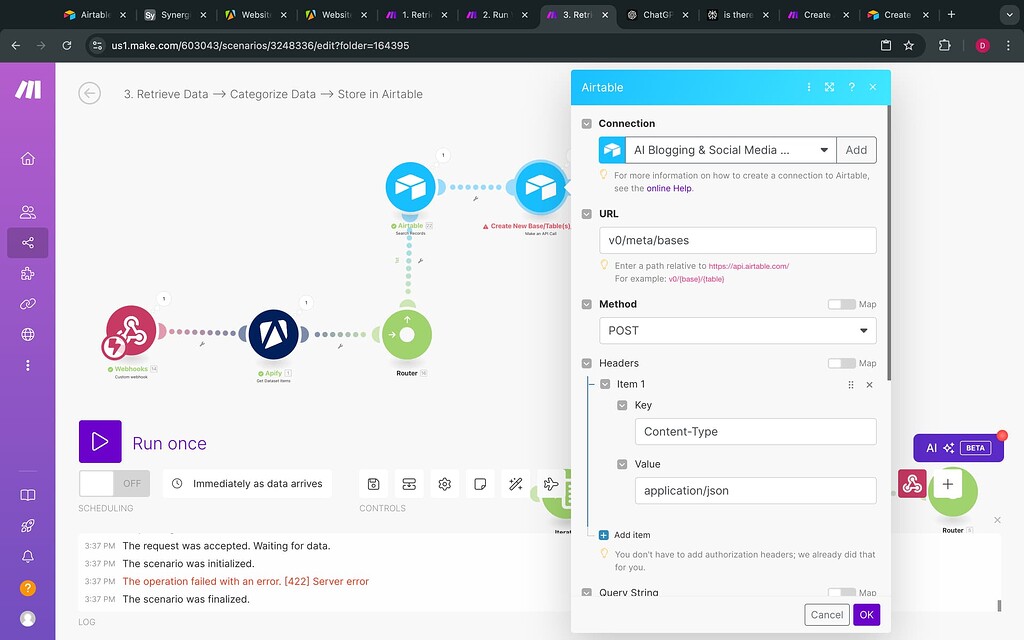 Server Error 422 - How To - Make Community