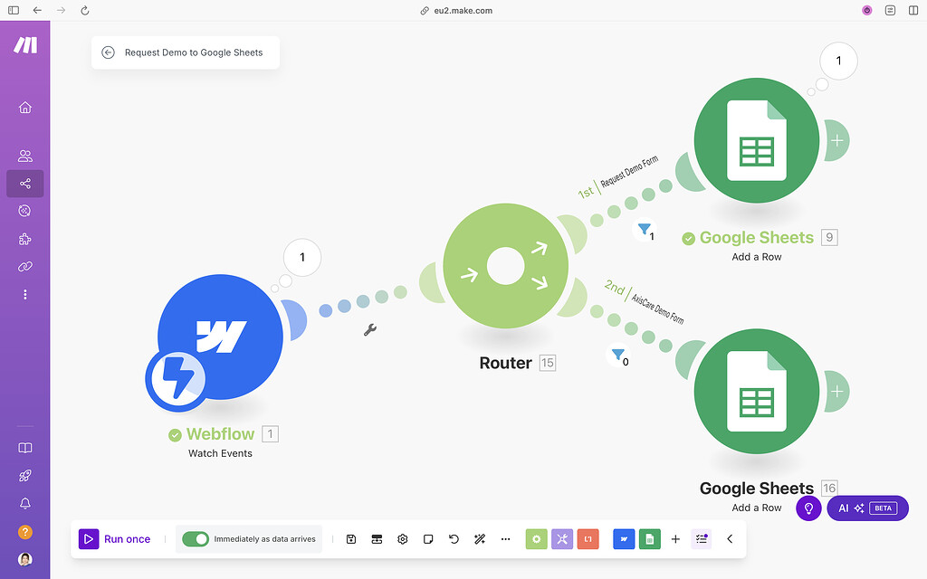 Webflow Forms to Google Sheet Particularly Empty Fields - How To - Make Community