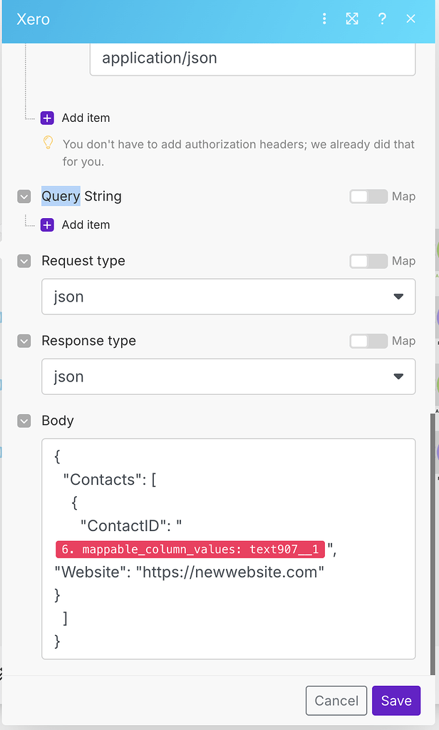 Xero Update contact details - How To - Make Community