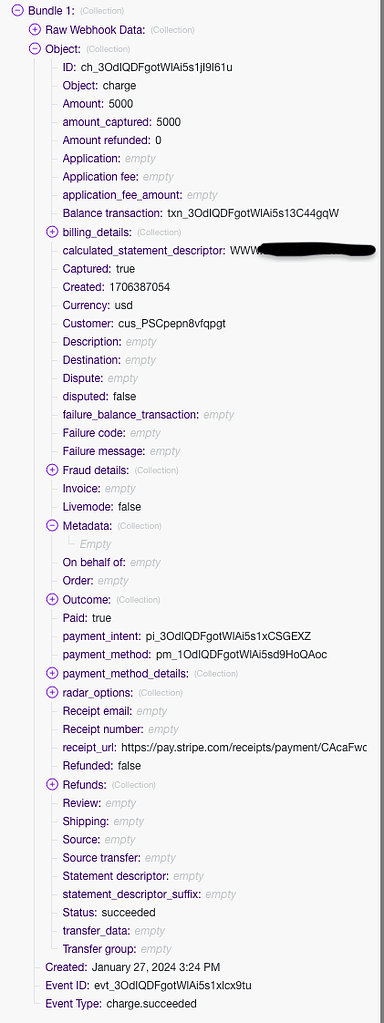 Working with Stripe trigger to know what was purchased with a ...