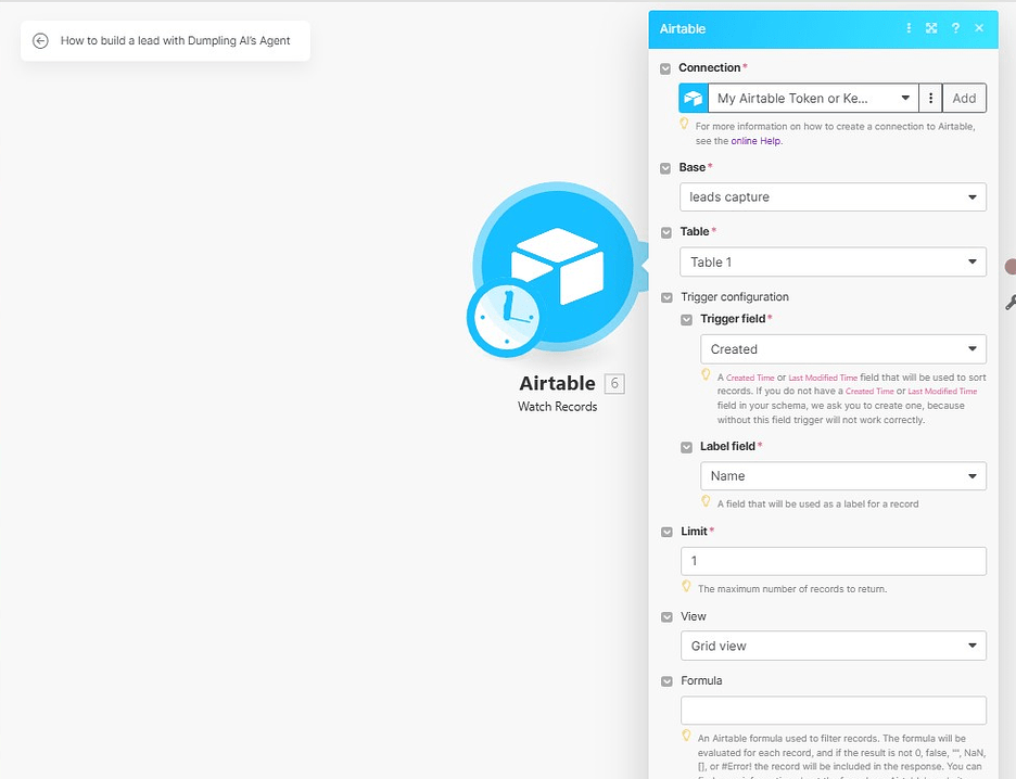 How to build a lead generation automation using Dumpling AI’s AI Agent in Make.com - Showcase ...