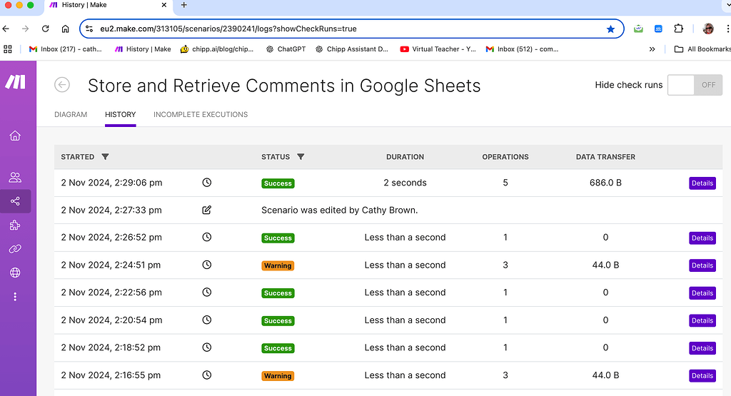 Google Sheets Data Showing up as dots - Getting Started - Make Community