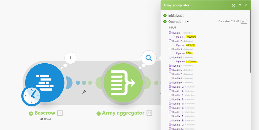Need to sum values from several bundles - Getting Started - Make Community