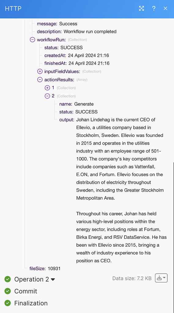 Selecting 2nd output bundle from parsed JSON in the HTTP Module - How To - Make Community