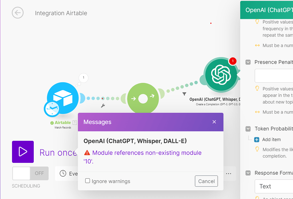 Module references non-existing module '10' - How To - Make Community