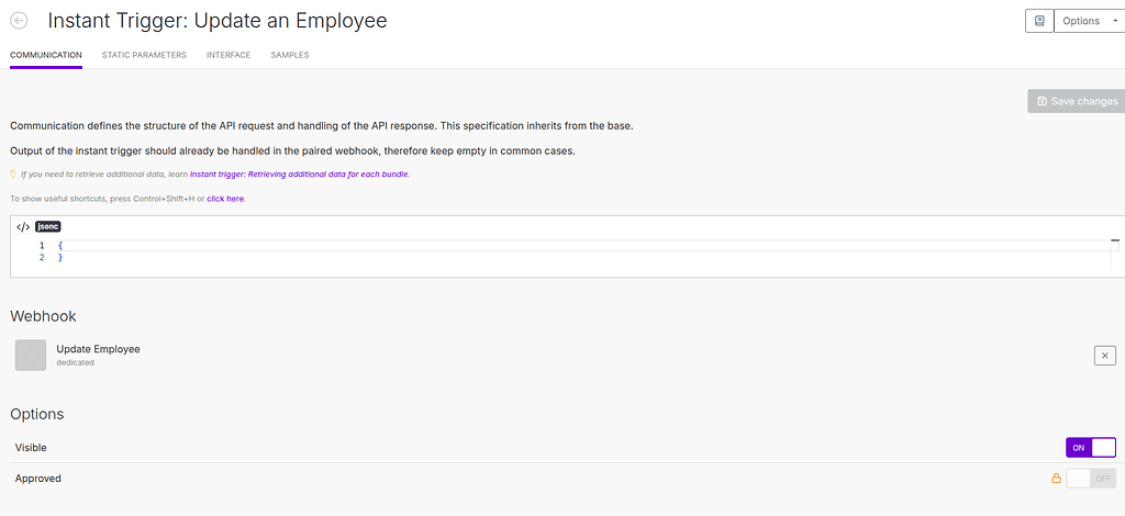 Cannot attach automatically webhook from connected Instant Trigger Module - Custom Apps - Make ...