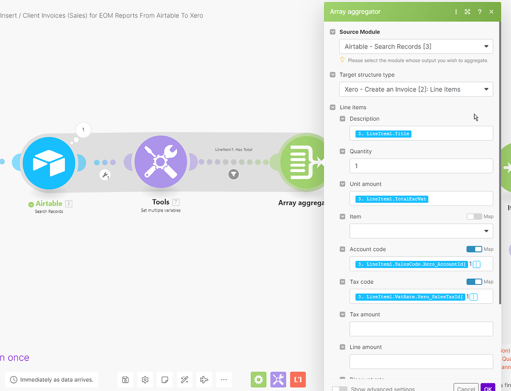 Convert a flat row in Airtable, into an array of collections - How To - Make Community