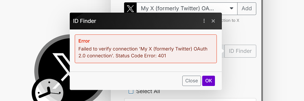 How can Fix this error when I Connect x with Make.com - Getting Started - Make Community