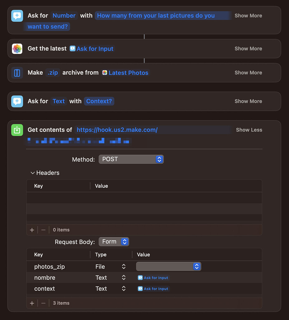 How to send to/receive on Make multiple photos sent by Webhook? - How To - Make Community