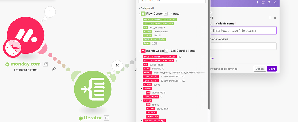 Get user to review data from monday.com board and submit changes - How To - Make Community