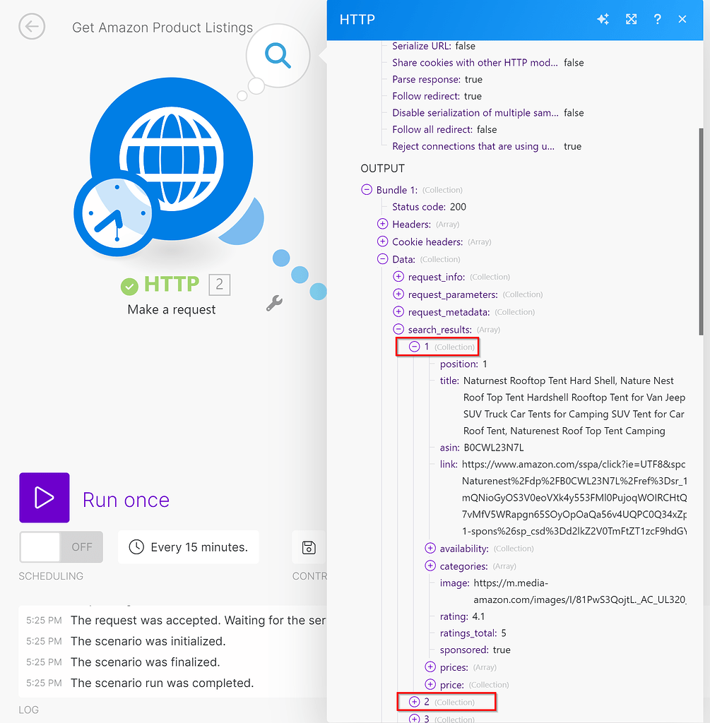 How to output all results from HTTP Request - How To - Make Community