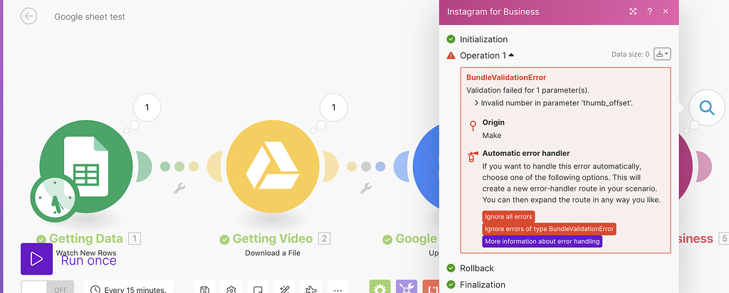 What does BundleValidationError mean? - Beginner Questions - Make Community
