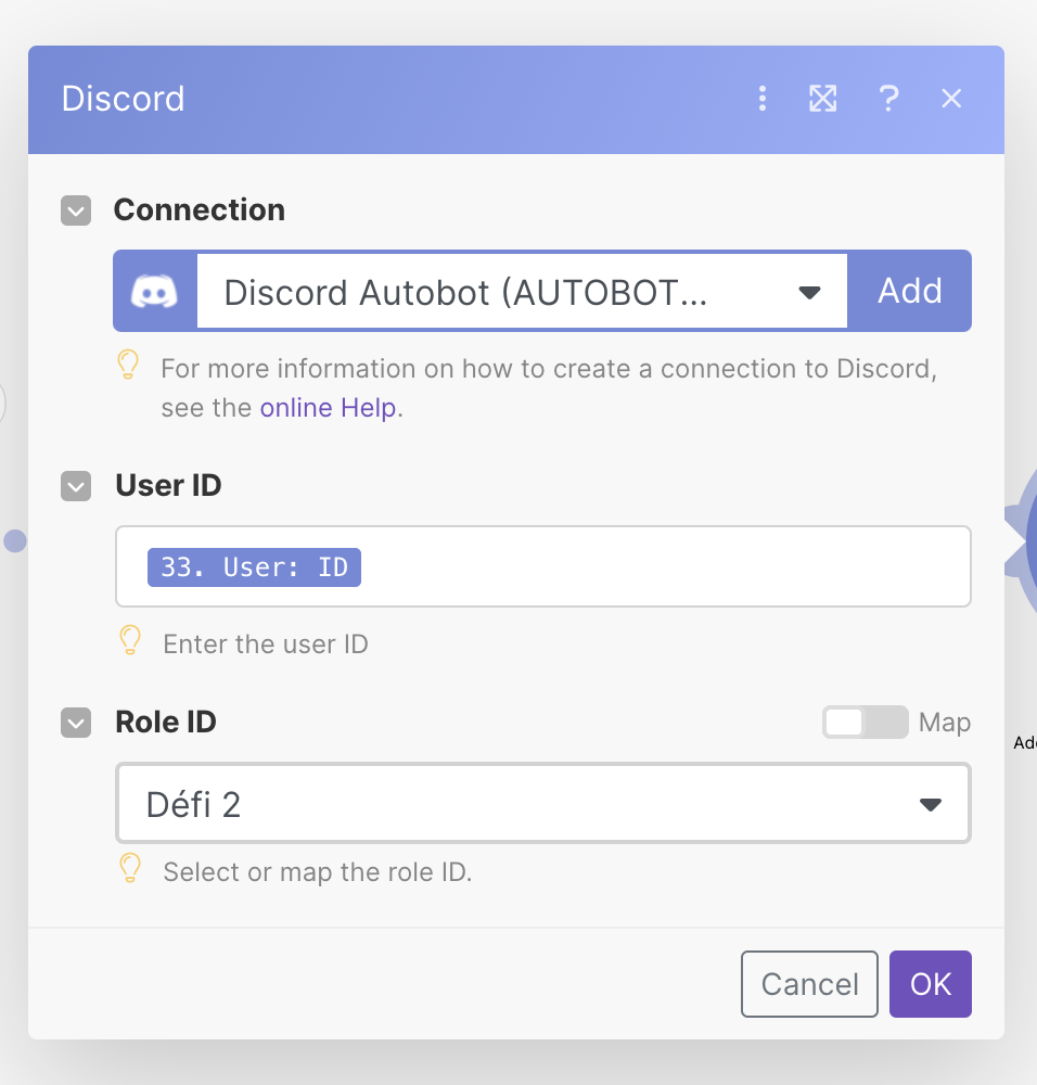 Adding Member to Discord Role from a Form. [400] Invalid Form Body ...