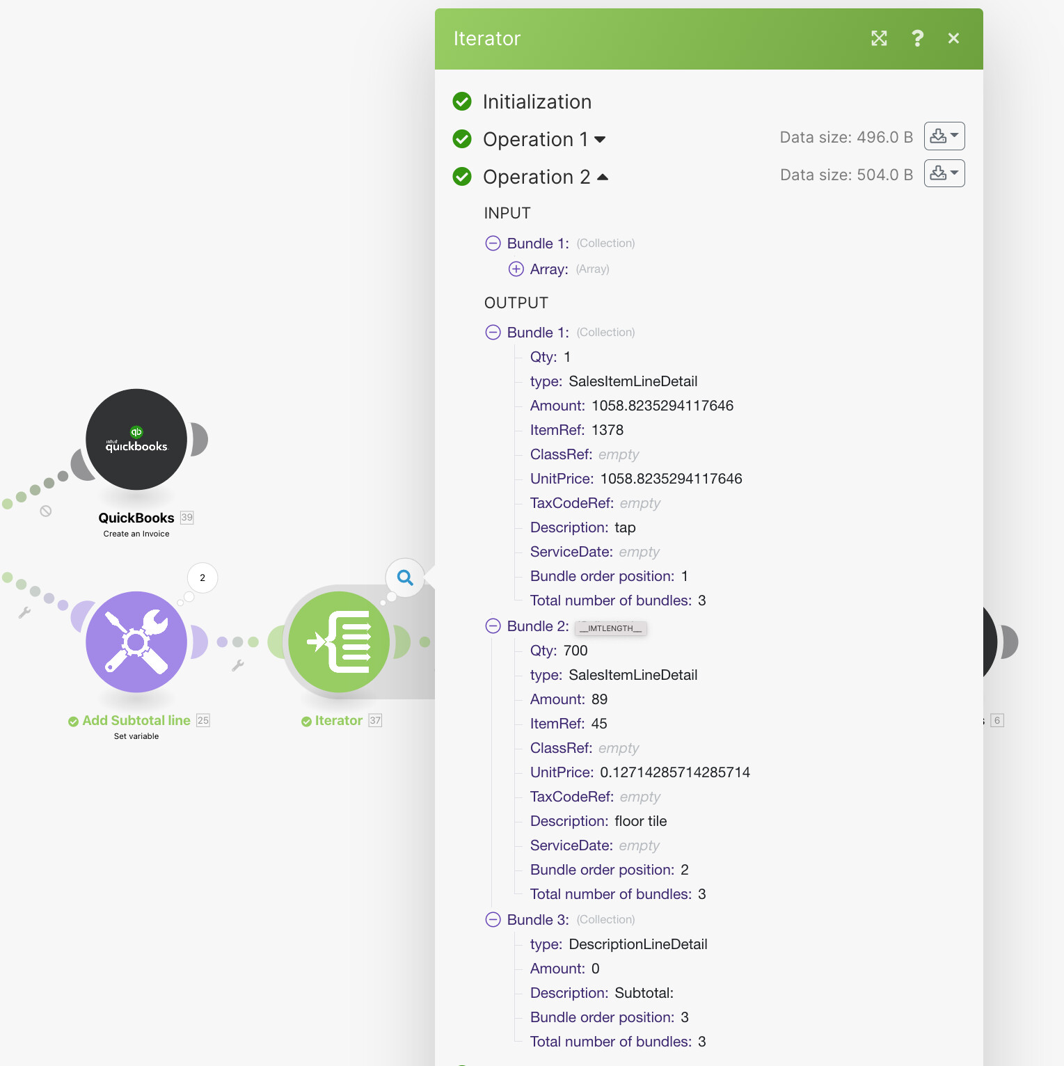 Converting multiple operations output of Iterator to a single Array Aggregator output - How To ...