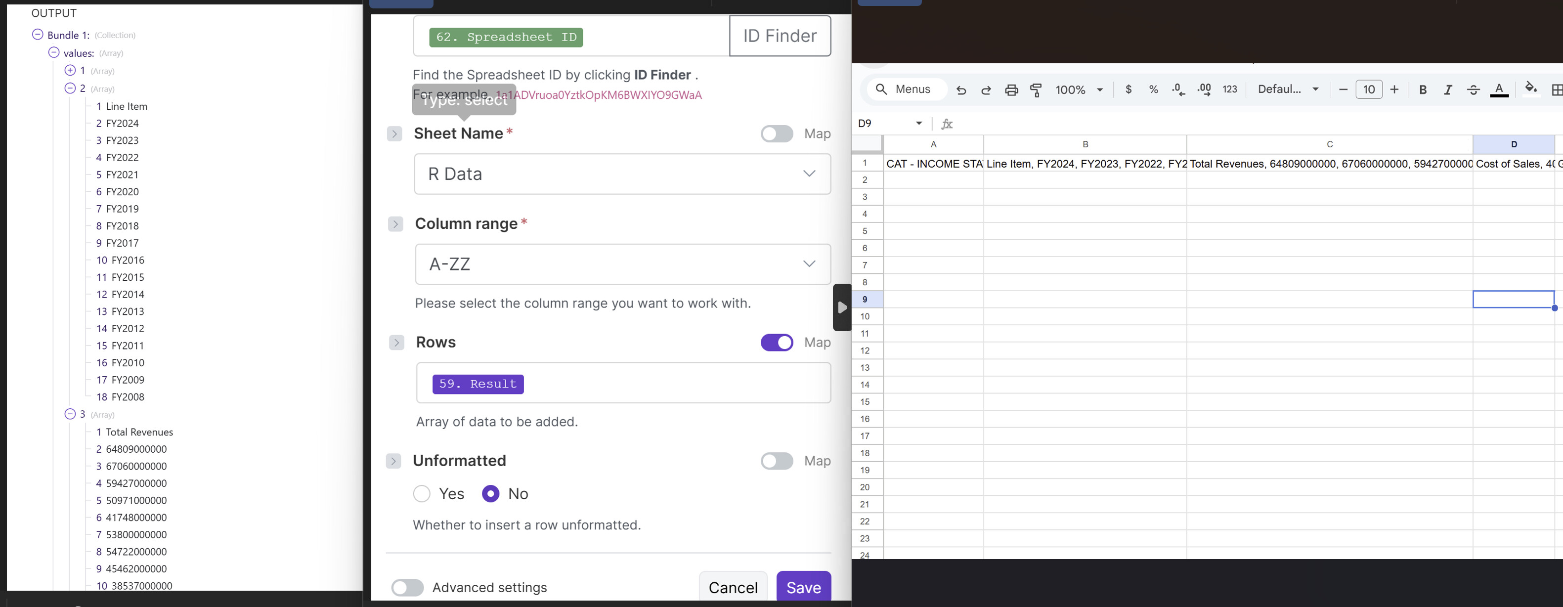 How do I format multiple arrays into rows in excel? - Questions - Make Community