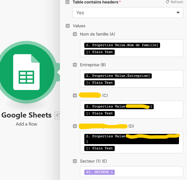 NOTION to GOOGLE SHEET - MULTI SELECT / MULTI TAG - Showcase - Make Community