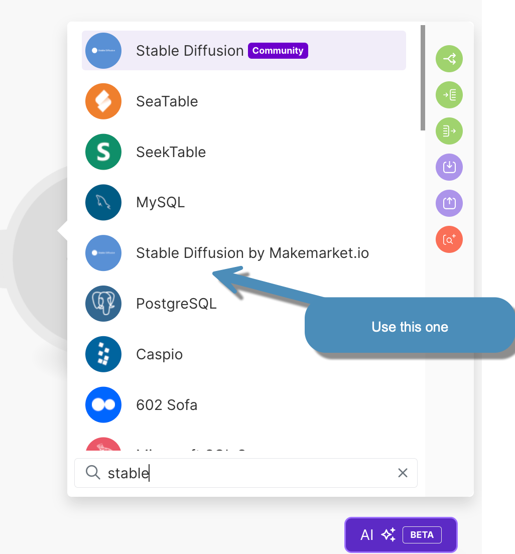 How to use an app (stable diffusion) in a scenario? - How To - Make ...