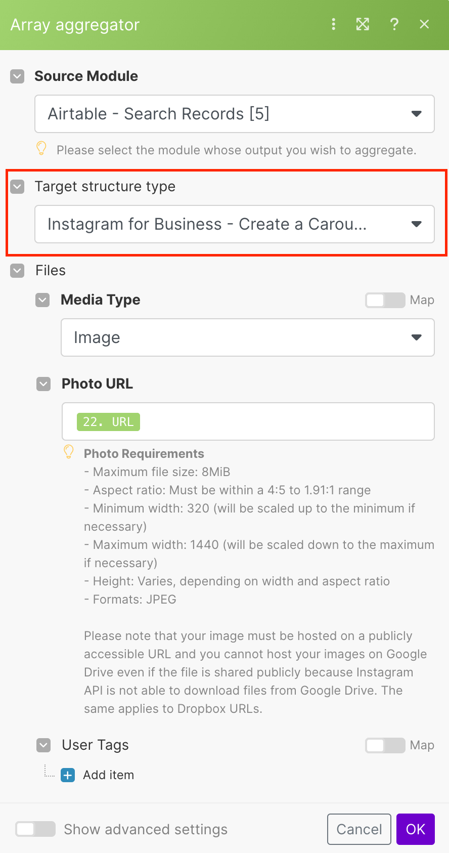 Posting An Instagram Carousel From Airtable How To Make Community