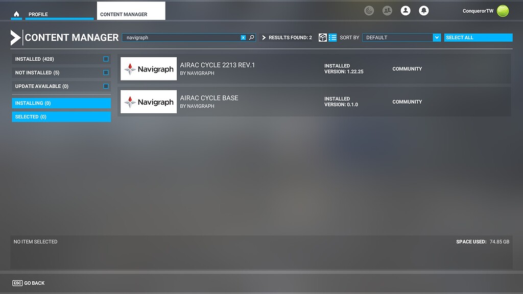 Airport com/nav frequencies missing after installing AIRAC 2213 - General MSFS Data - Navigraph