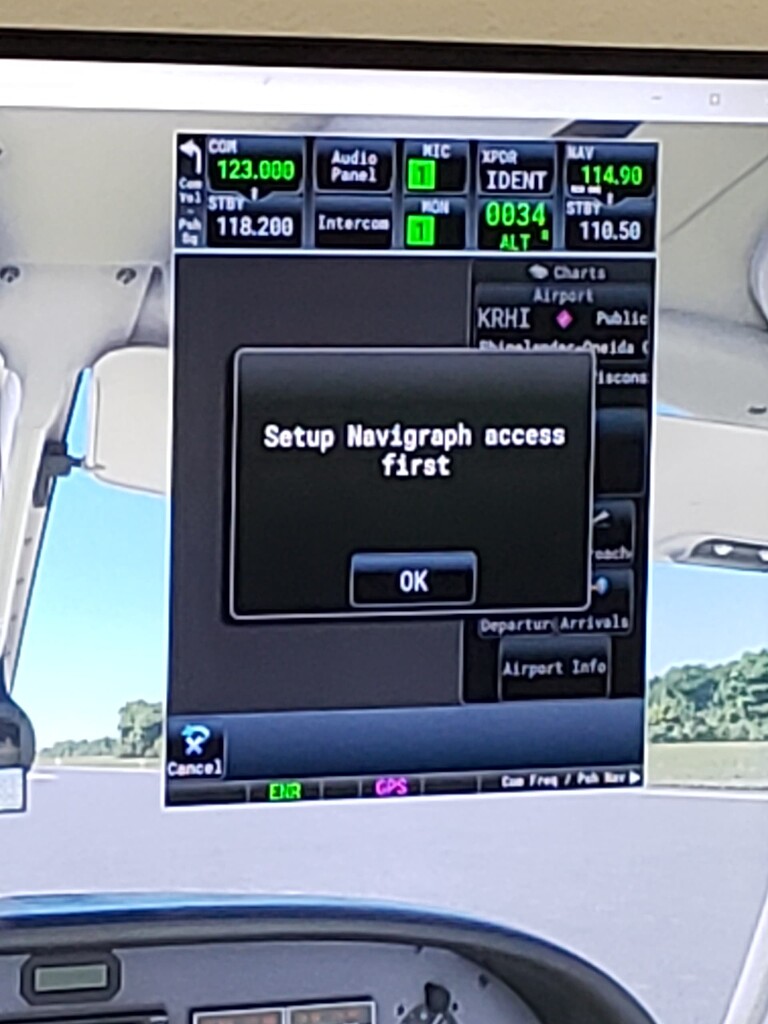 Set up navigraph access first - General - Navigraph