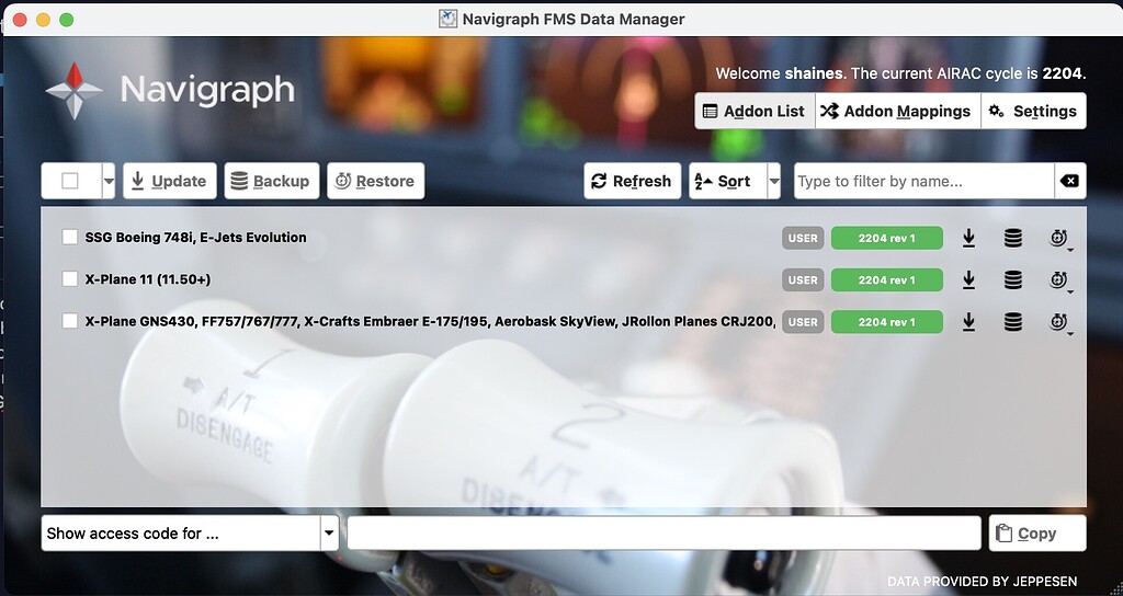 FMS Manager fails to update data in XPlane 11 - FMS Data Manager - Navigraph