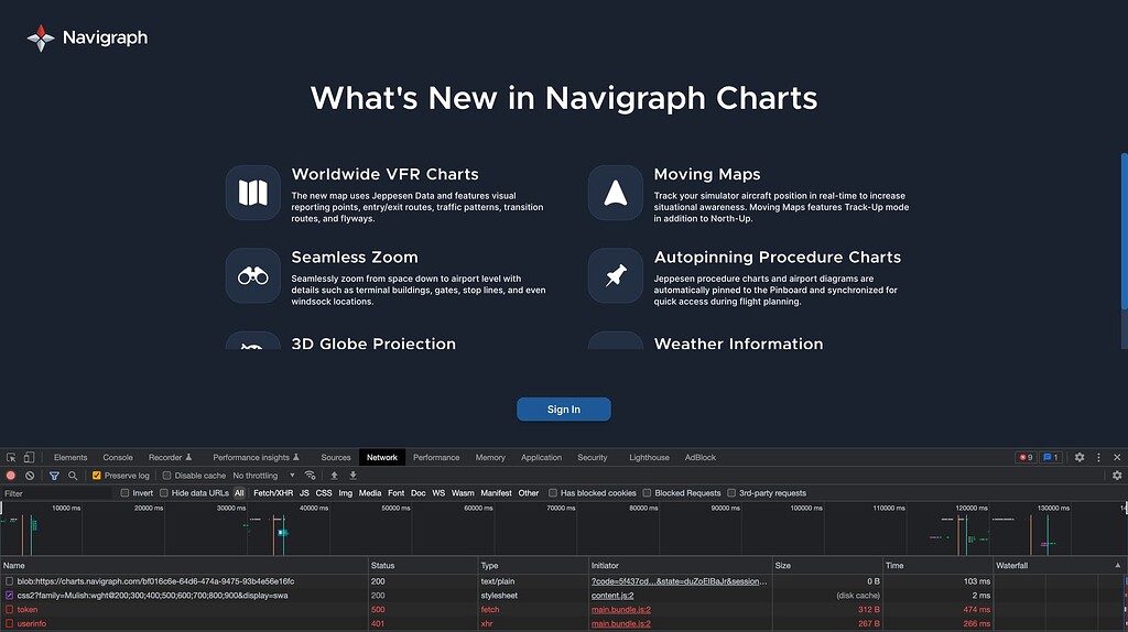 Unable To Login To Charts Via Browser General Navigraph