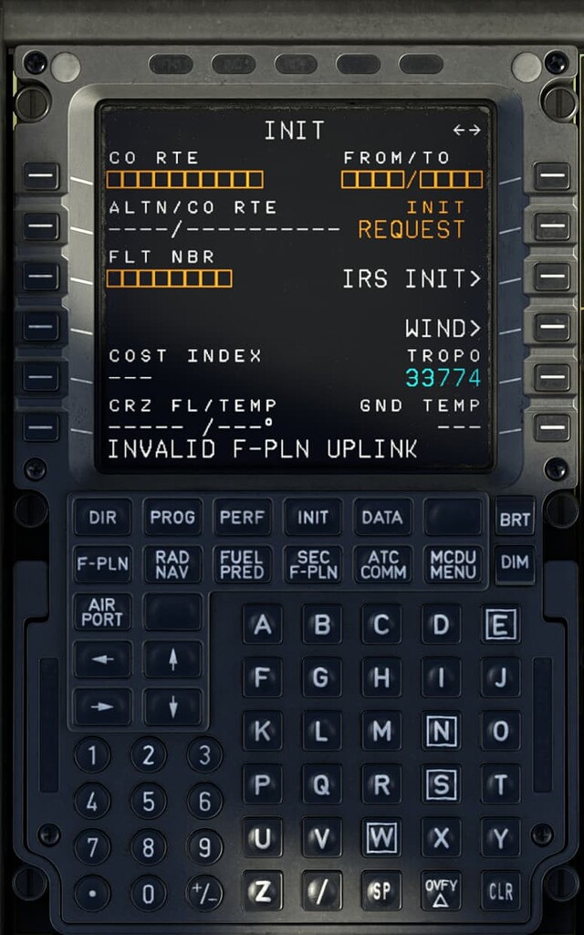 Error: In MCDU Fenix A320 Invalid Fl-Plan uplink - Dispatch - Navigraph