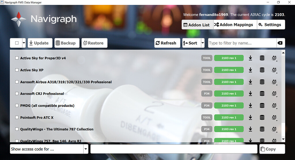 FMS Data Manager Updating? - General non MSFS data - Navigraph
